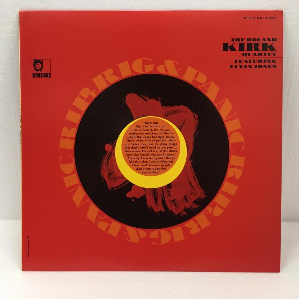 RIP,RIG&PANIC/ROLAND KIRK ROLAND KIRK - 中古オーディオ 高価買取・販売 ハイファイ堂