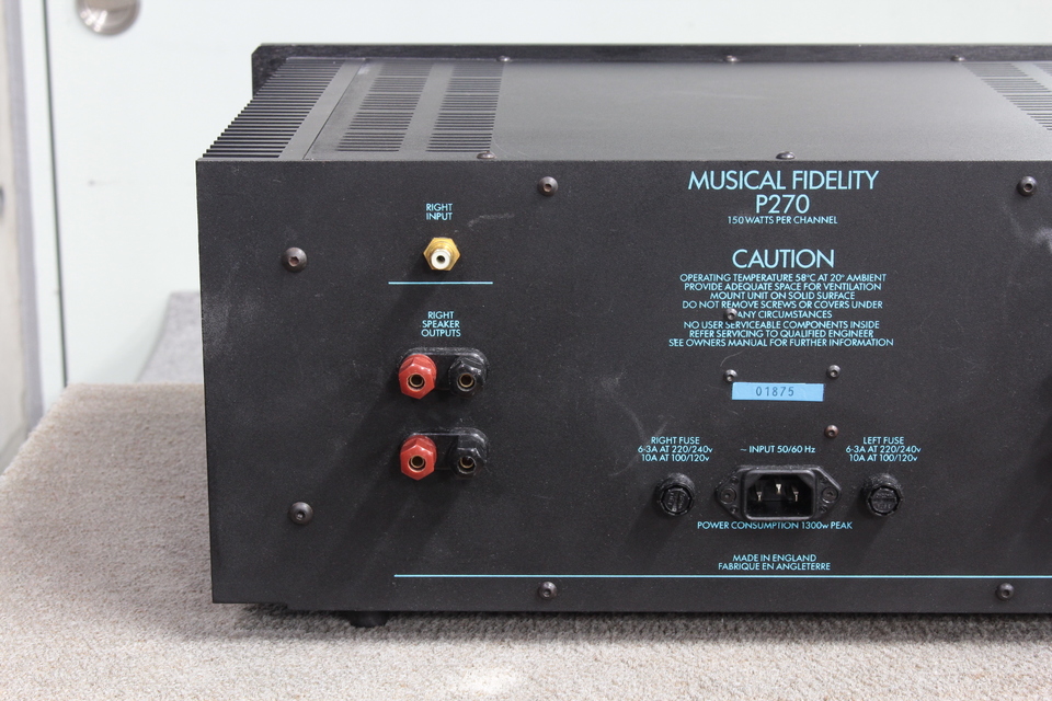 P270-2 MUSICAL FIDELITY - 中古オーディオ 高価買取・販売 ハイファイ堂