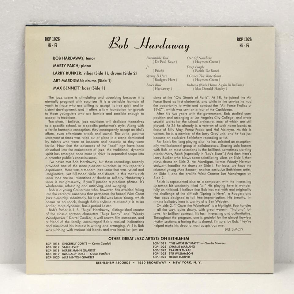 LOU'S BLUE/BOB HARDAWAY BOB HARDAWAY - 中古オーディオ 高価買取・販売 ハイファイ堂