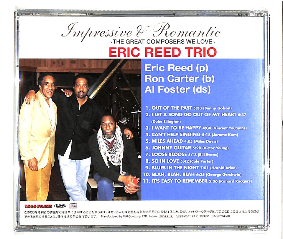 TLMPRESSIVE & ROMANTICHE〜GREAT COMPOSERS WE LOVE〜/ERIC REED TRIO ERIC ...