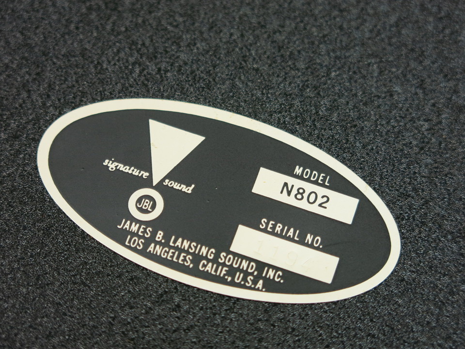 N802 JBL - 中古オーディオ 高価買取・販売 ハイファイ堂