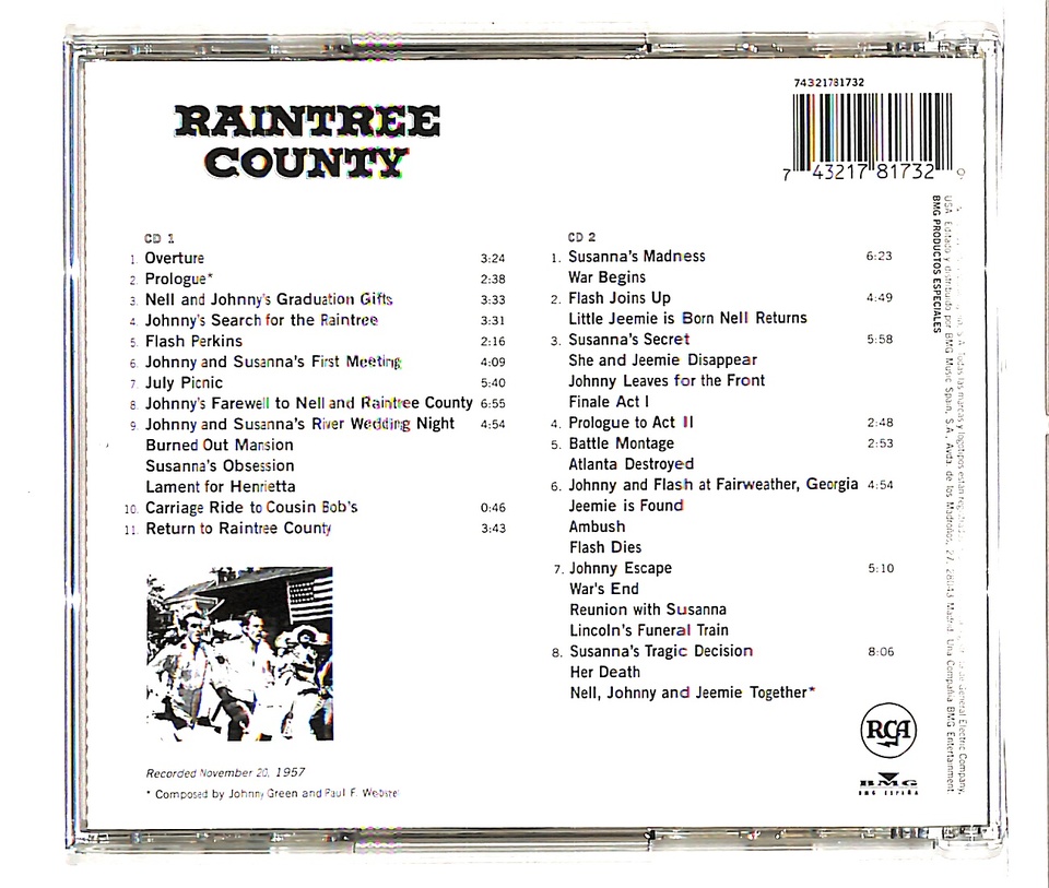RAINTREE COUNTY (AN ORIGINAL SOUNDTRACK RECORDING)/JOHNNY GREEN JOHNNY GREEN - 中古オーディオ 高価買取・販売 ...