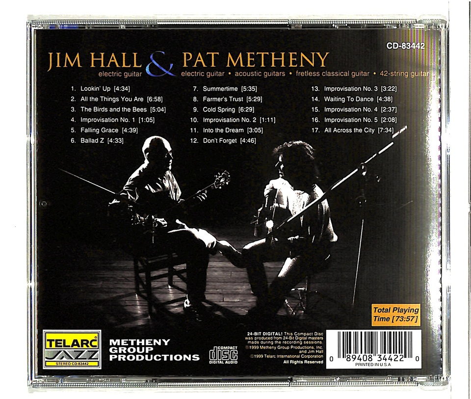 JIM HALL & PAT METHENY JIM HALL/PAT METHENY - 中古オーディオ 高価買取・販売 ハイファイ堂