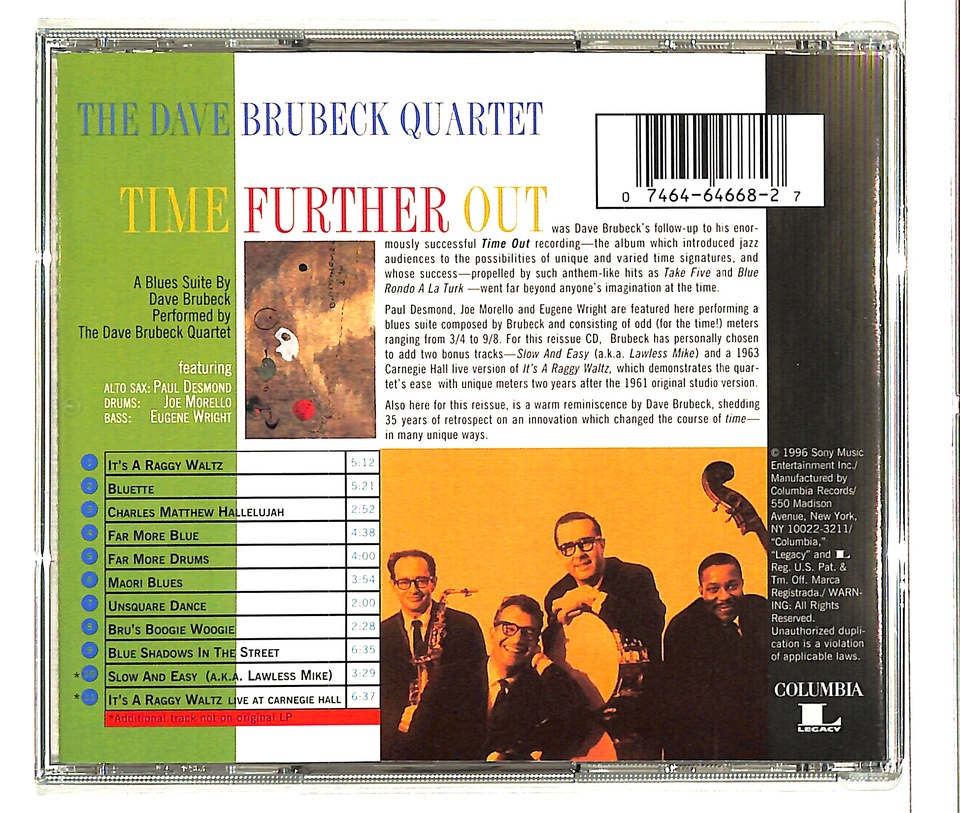 TIME FURTHER OUT/DAVE BRUBECK DAVE BRUBECK - 中古オーディオ 高価買取・販売 ハイファイ堂