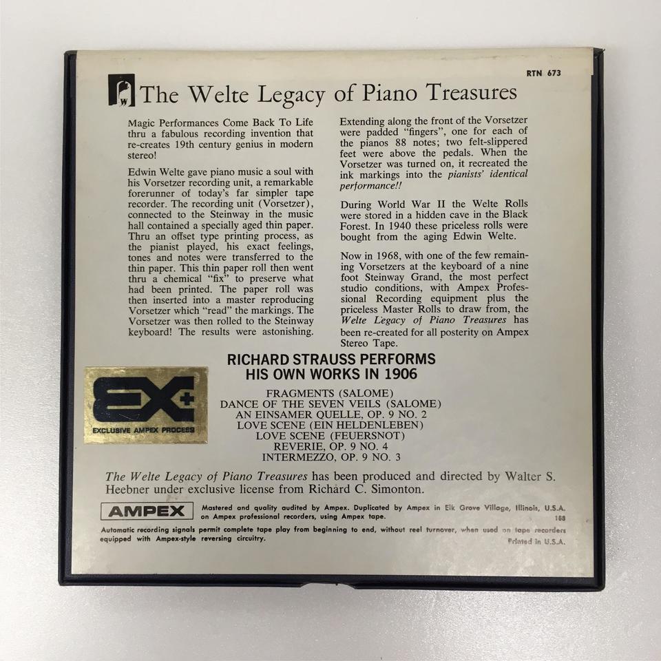 R.STRAUSS PERFORMS HIS OWN WORKS IN 1906 R.シュトラウス - 中古オーディオ 高価買取・販売 ハイファイ堂