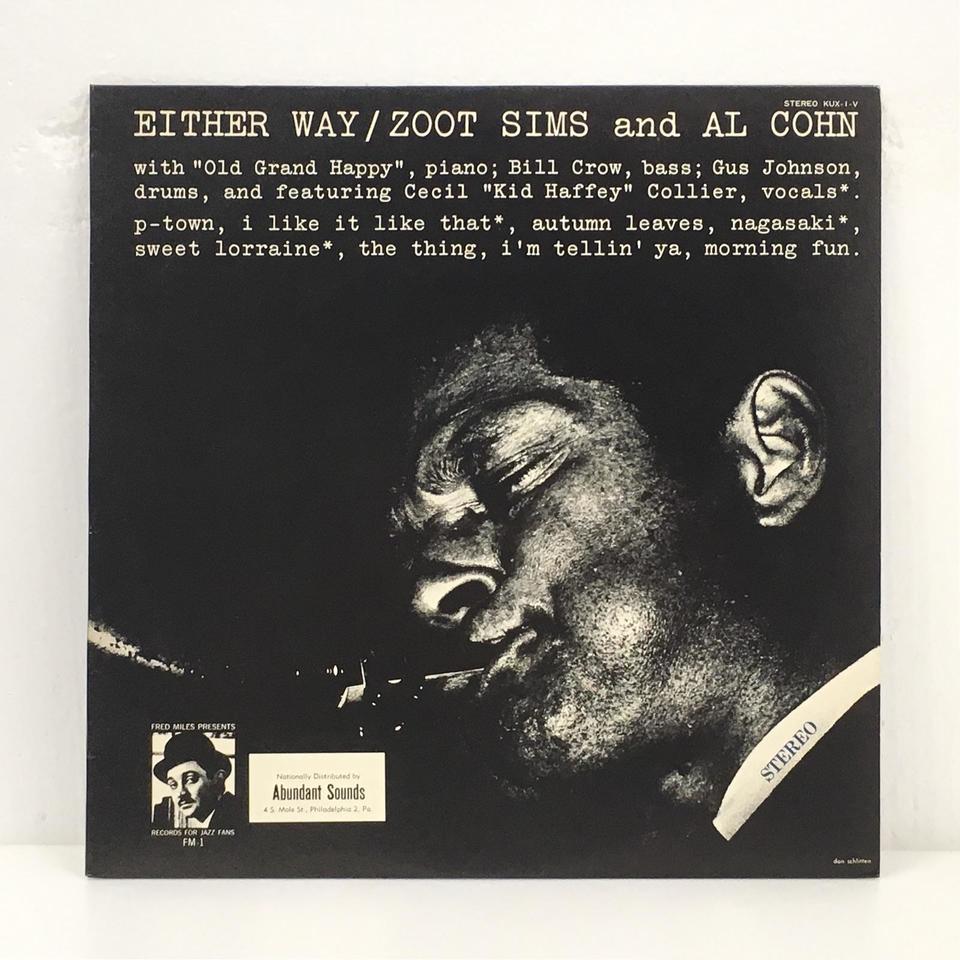 EITHER WAY/AL COHN & ZOOT SIMS AL COHN & ZOOT SIMS - 中古オーディオ 高価買取・販売 ハイファイ堂