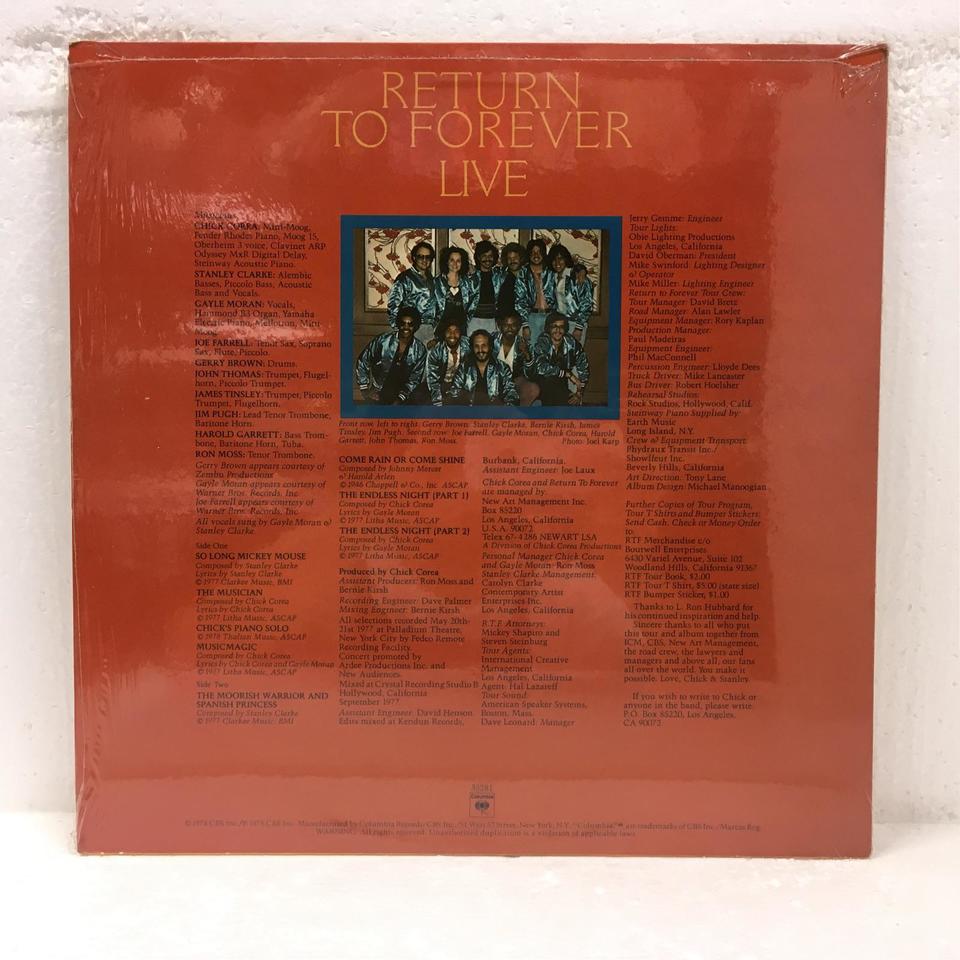 LIVE/RETURN TO FOREVER RETURN TO FOREVER - 中古オーディオ 高価買取・販売 ハイファイ堂