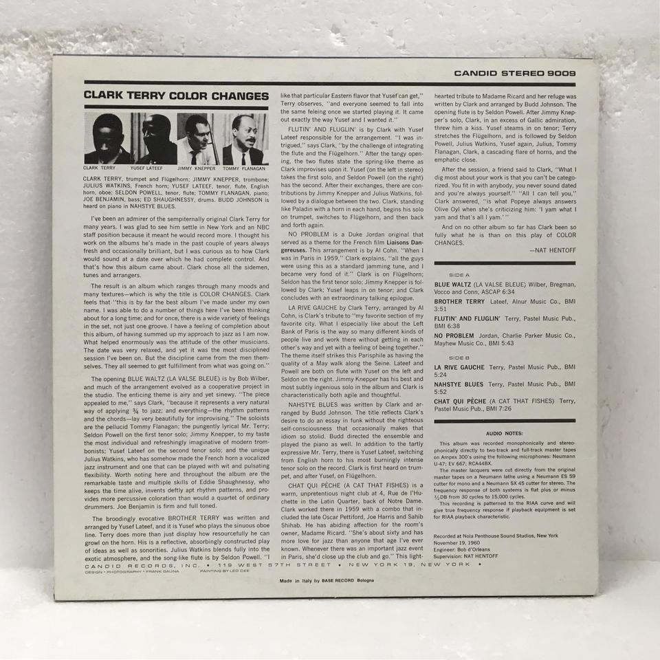 COLOR CHANGES/CLARK TERRY CLARK TERRY - 中古オーディオ 高価買取・販売 ハイファイ堂