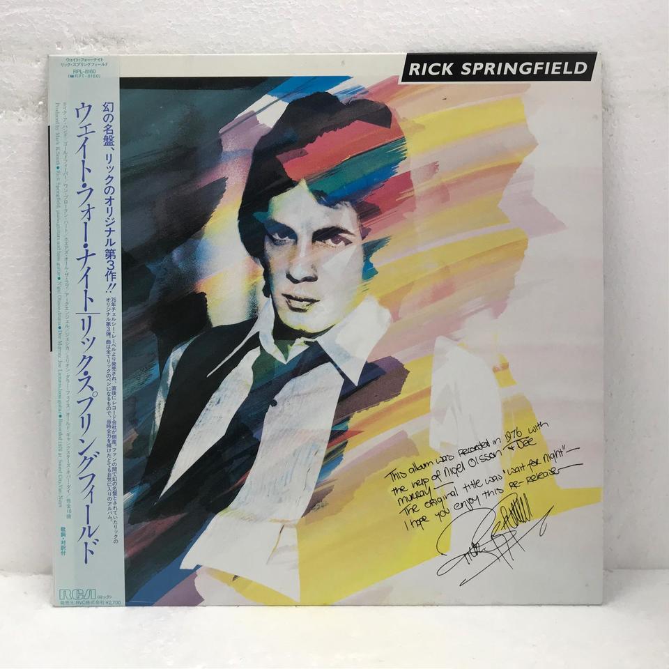 WAIT FOR NIGHT/RICK SPRINGFIELD RICK SPRINGFIELD - 中古オーディオ 高価買取・販売 ハイファイ堂