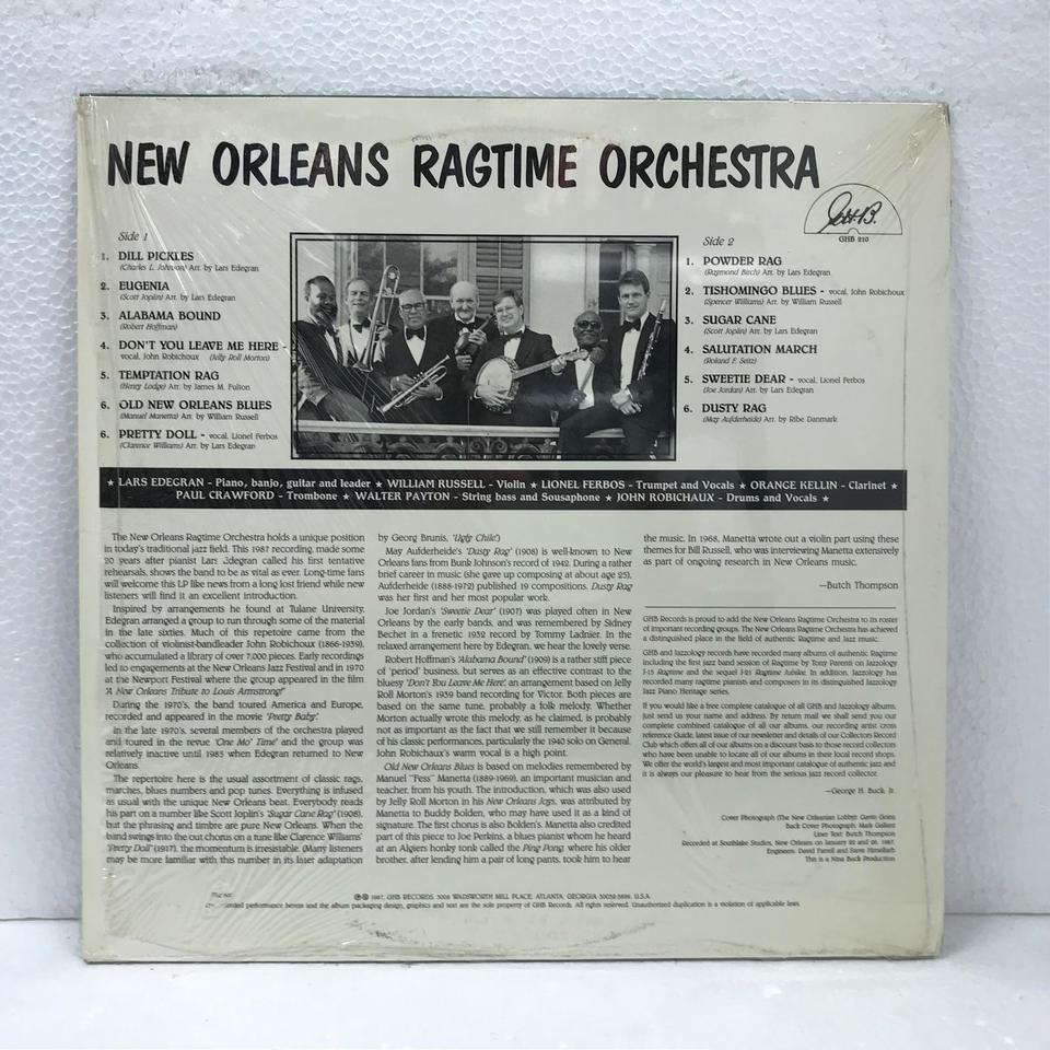 NEW ORLEANS RAGTIME ORCHESTRA NEW ORLEANS RAGTIME ORCHESTRA - 中古オーディオ 高価買取・販売 ハイファイ堂