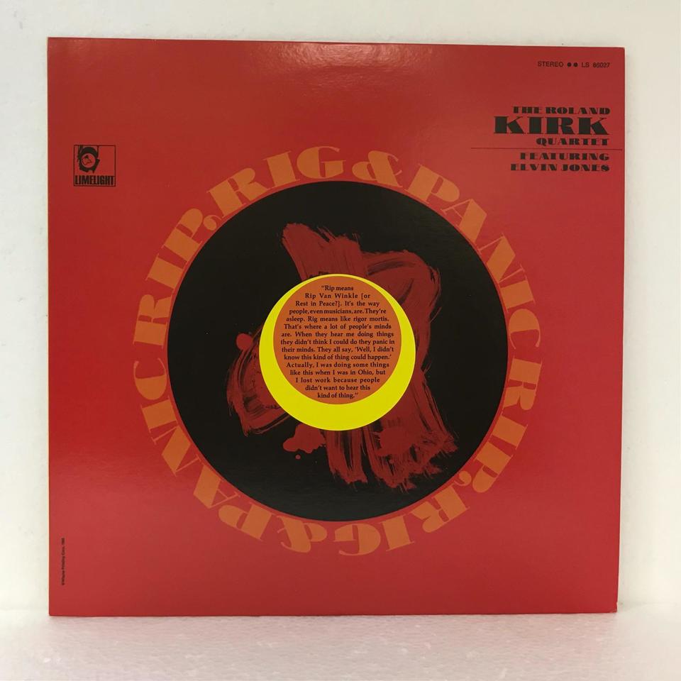 RIP, RIG & PANIC/ROLAND KIRK ROLAND KIRK - 中古オーディオ 高価買取・販売 ハイファイ堂