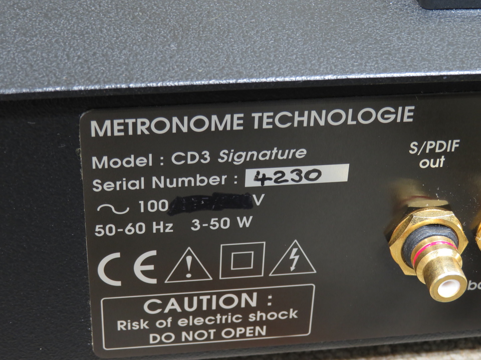 CD3 Signature METRONOME - 中古オーディオ 高価買取・販売 ハイファイ堂