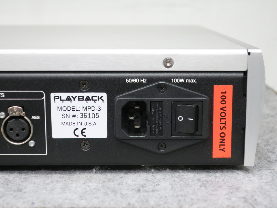MPD-3 Playback Designs - 中古オーディオ 高価買取・販売 ハイファイ堂