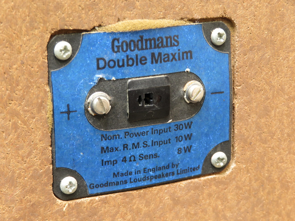 Double Maxim GOODMANS - 中古オーディオ 高価買取・販売 ハイファイ堂