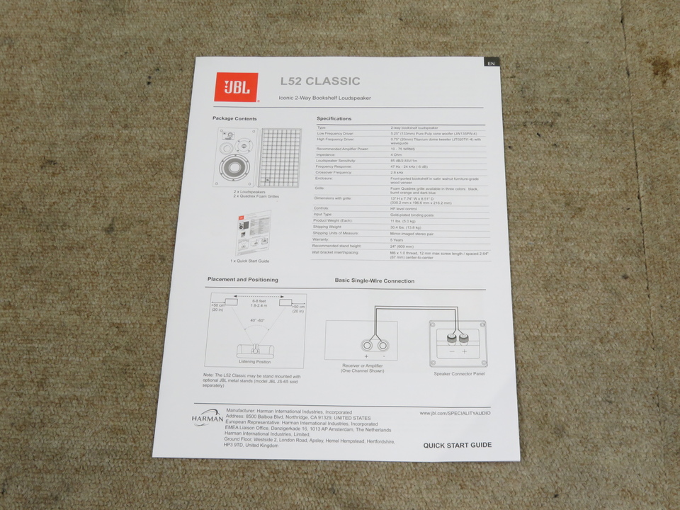 L52 Classic JBL - 中古オーディオ 高価買取・販売 ハイファイ堂