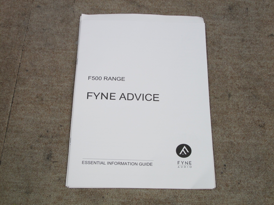 F502 FYNE AUDIO - 中古オーディオ 高価買取・販売 ハイファイ堂
