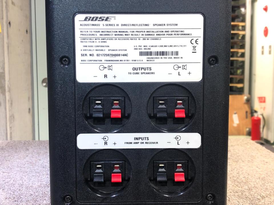 BOSE AMS-1 Ⅳ 2チャンネルスピーカーシステム AM-5 Ⅲ RA-18/DVA-18 - オーディオ