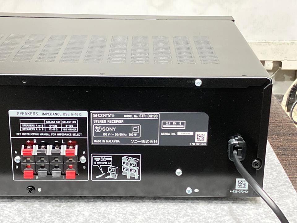 STR-DH190 SONY - 中古オーディオ 高価買取・販売 ハイファイ堂