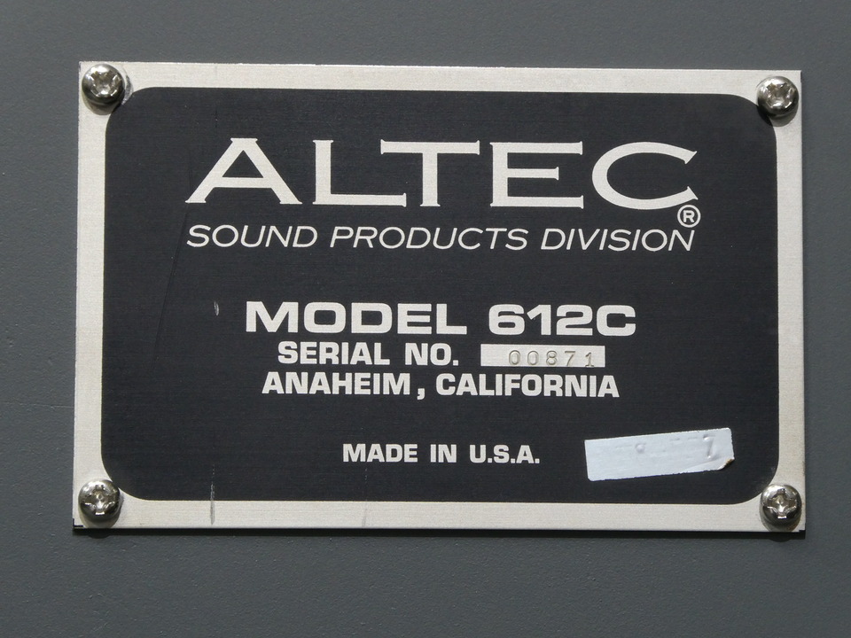 612C ALTEC - 中古オーディオ 高価買取・販売 ハイファイ堂