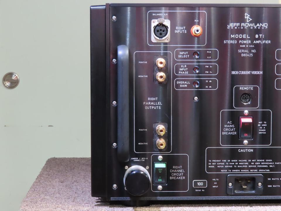 Model 8TiHC Jeff Rowland - 中古オーディオ 高価買取・販売 ハイファイ堂