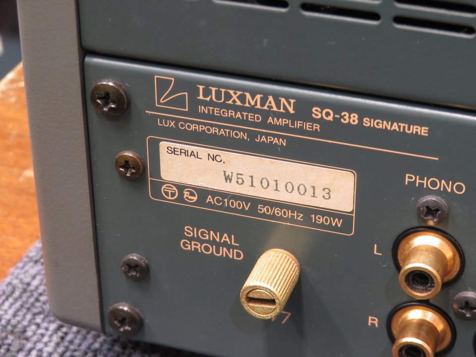 SQ-38 Signature LUXMAN - 中古オーディオ 高価買取・販売 ハイファイ堂